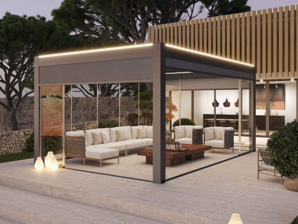 Pergola con chiusure integrate Taylor Lux di Belle Pergole | Prodotti ...